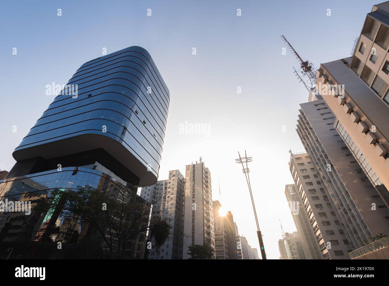 Modern Architecture Office Buildings in Paulista Avenue in Sao Paulo ...