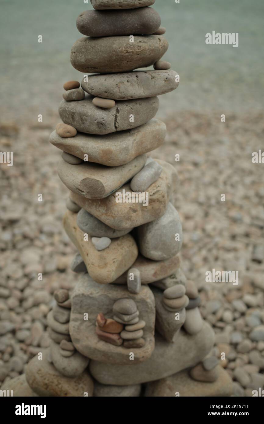 Rock cairn beach hi-res stock photography and images - Alamy