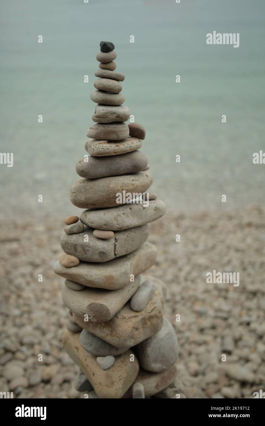 Pebble stones on lake beach hi-res stock photography and images - Alamy
