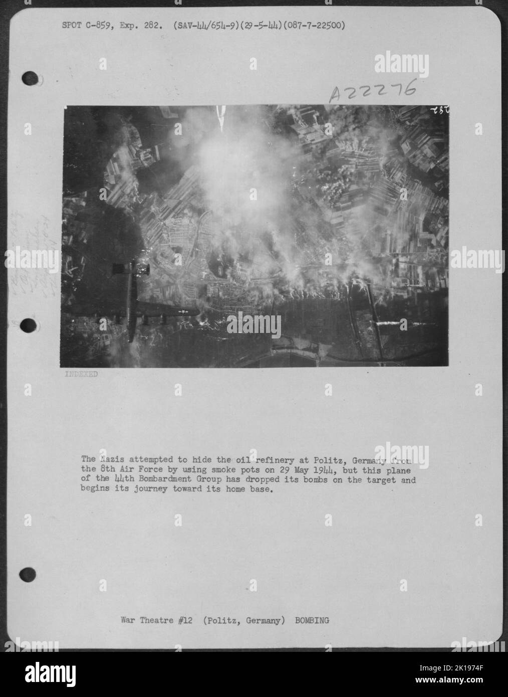 The Nazis Attempted To Hide The Oil Refinery At Politz, Germany From ...