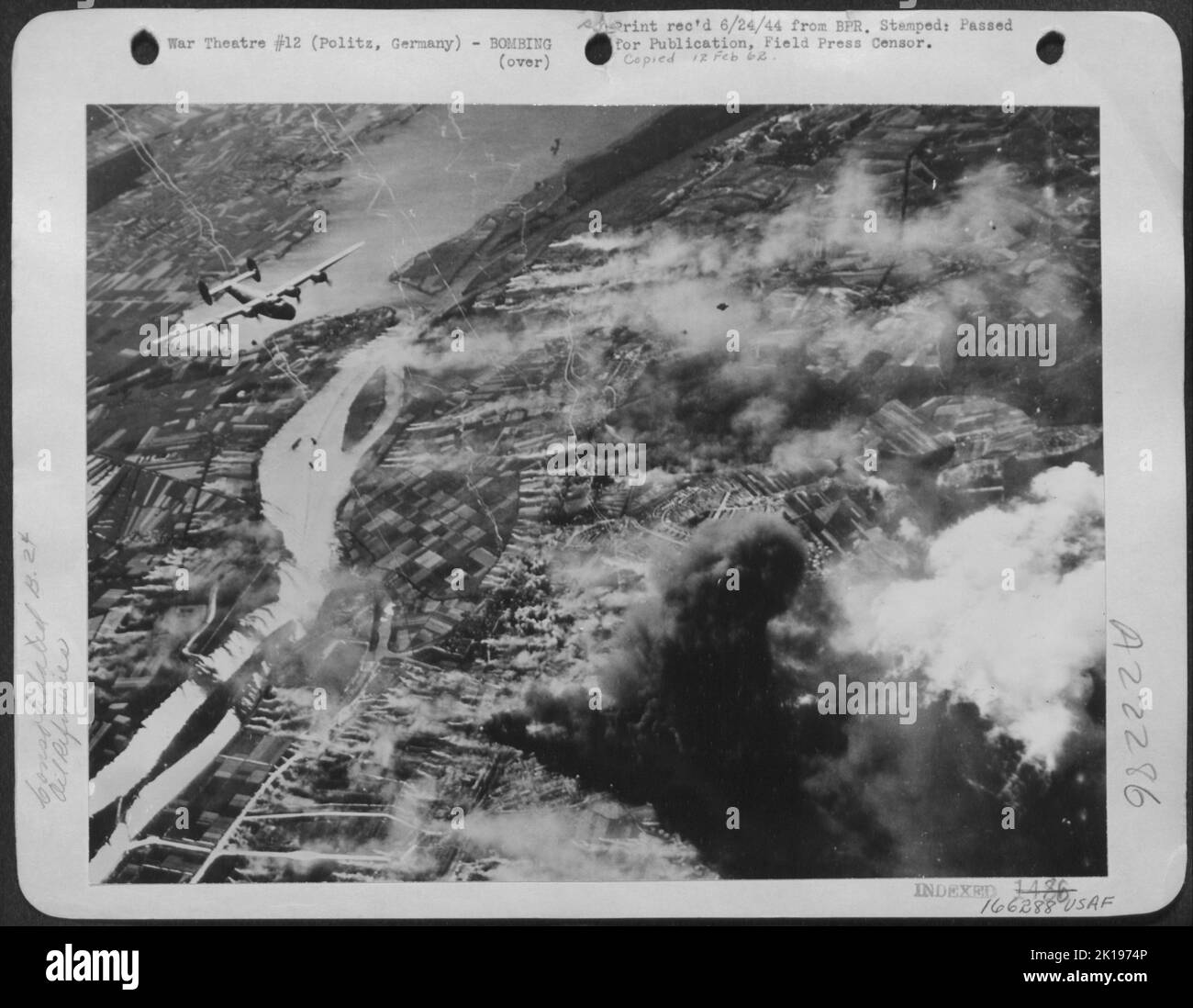 The Vital Nazi Oil Refineries At Politz, Germany Were Hit By Formations ...