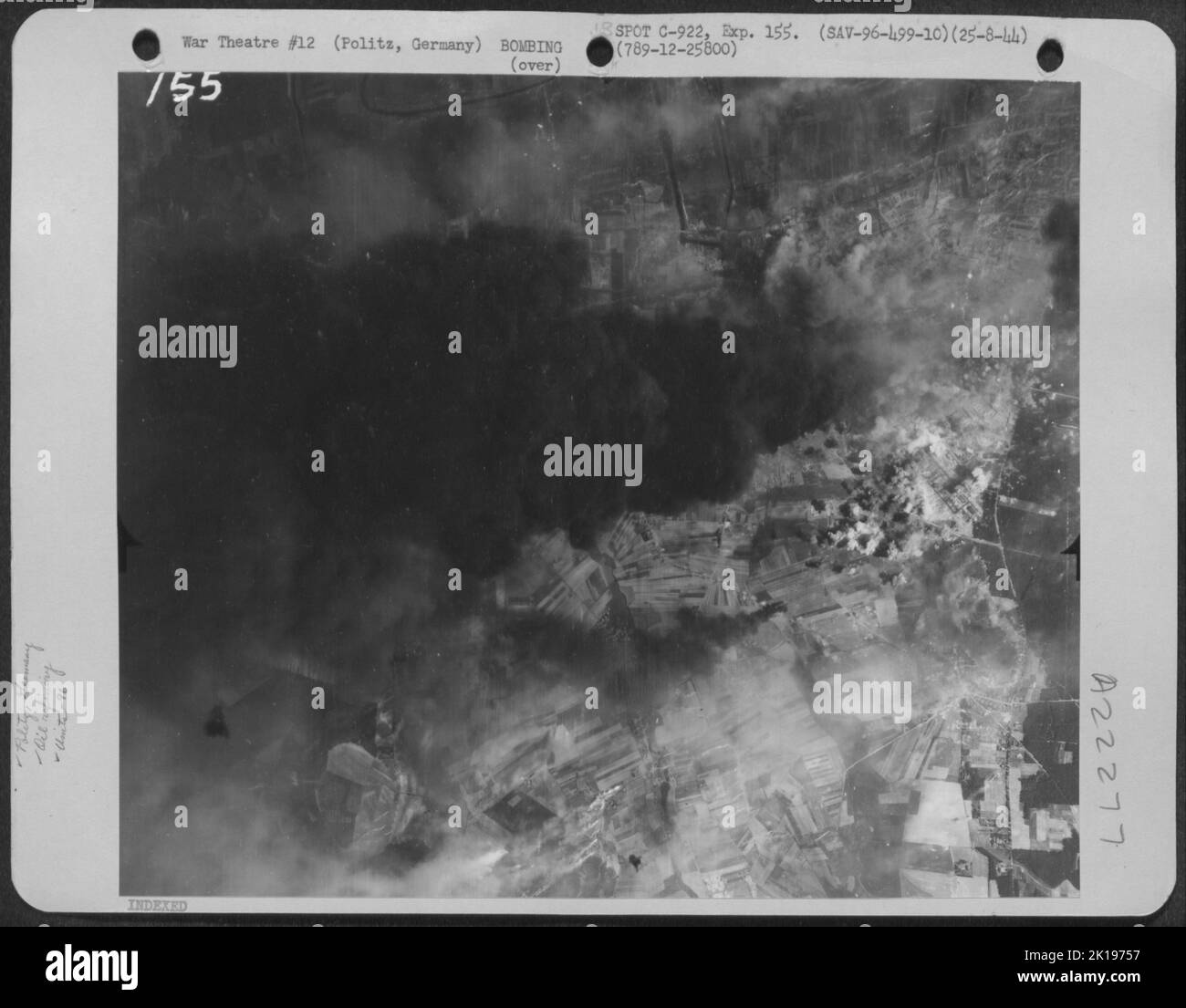 A Huge Column Of Black Smoke Rises As Bomb Bursts On The Synthetic Oil ...