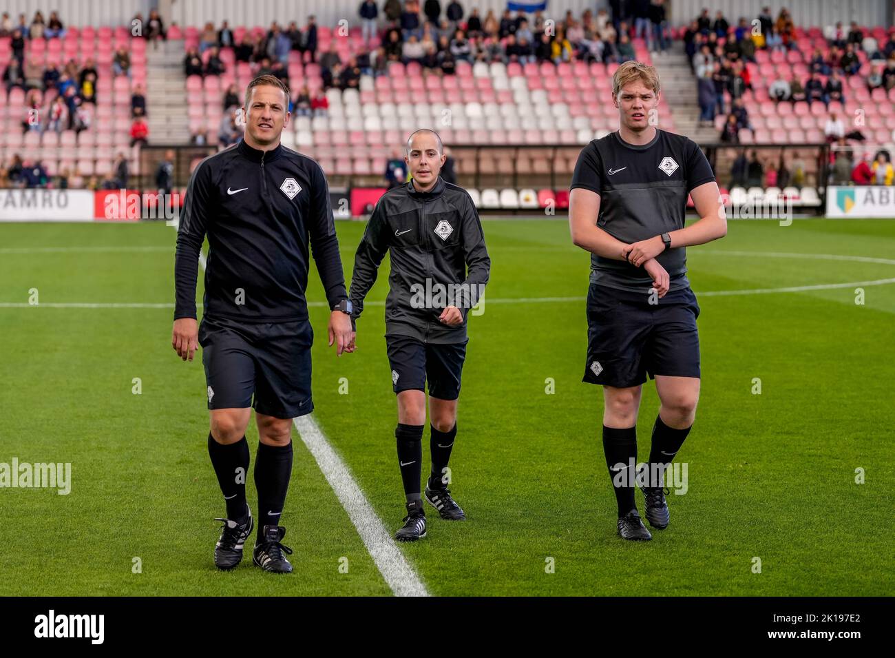 AMSTERDAM, NETHERLANDS - SEPTEMBER 16: referee Maurick van Dijk ...