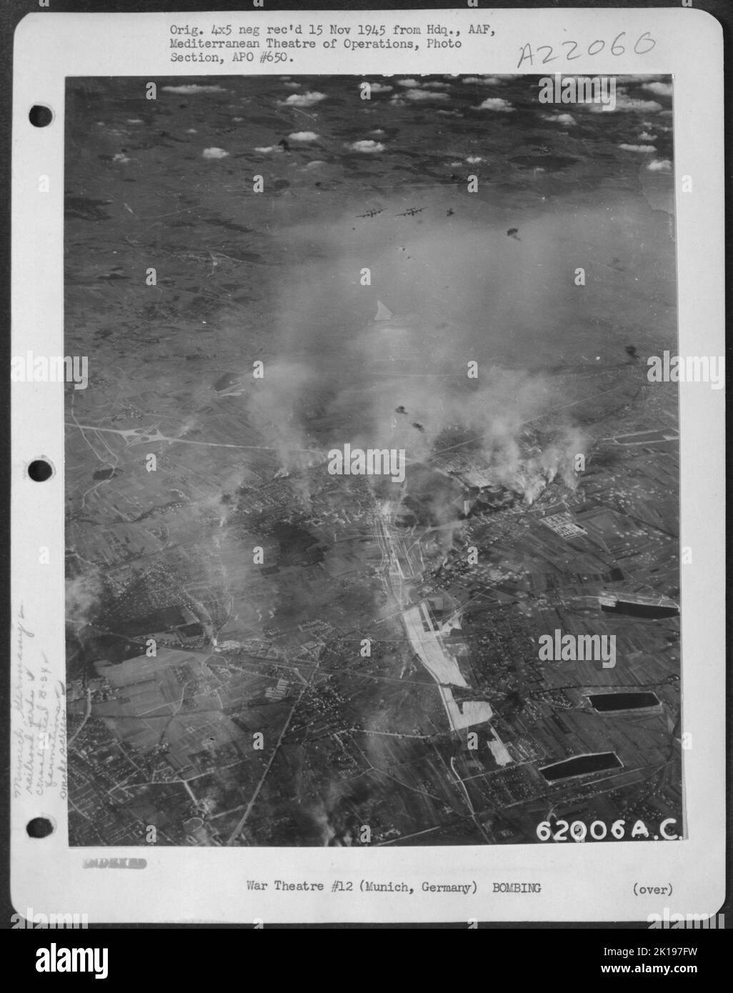 Bombing Attack On Railroad Yards At Munich, Germany, By Consolidated B ...