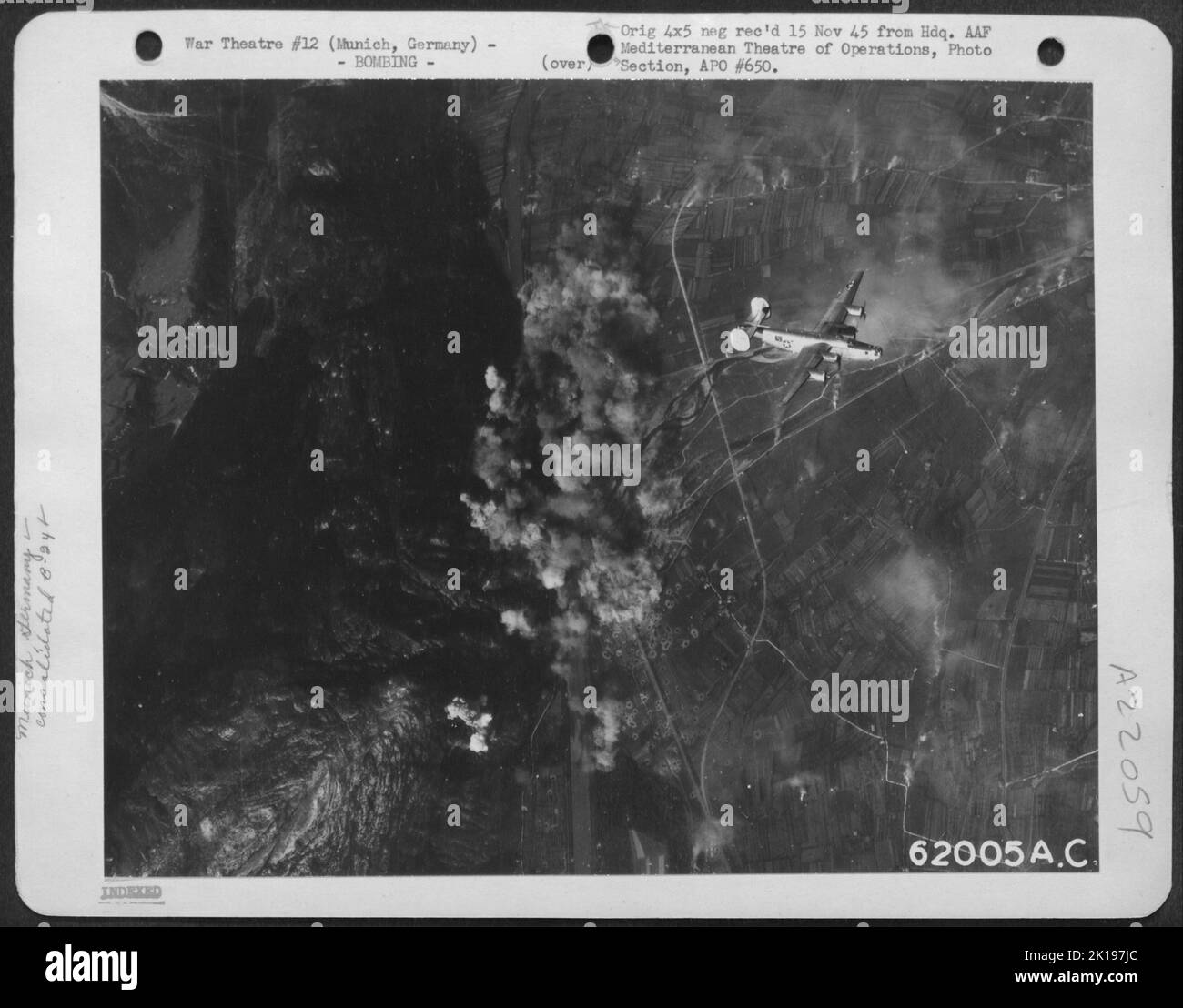 A Consolidated B-24 Liberator Of The 15Th Af Leaves The Target At ...