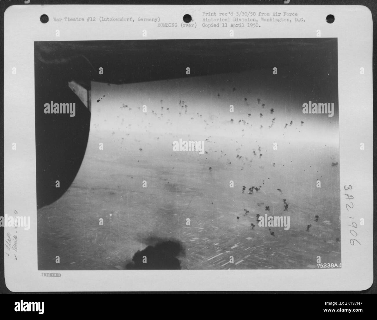 Bursts Of Flak Dot The Sky During A Bombing Raid On Lutzkendorf ...