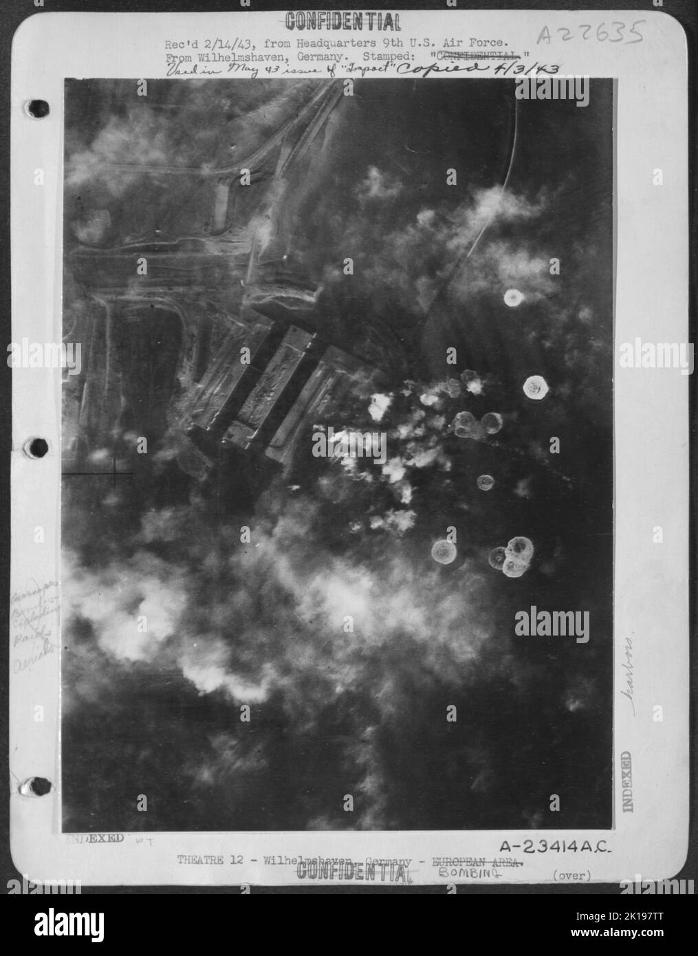 Some bursts in water and others in installations on southeast side of ...