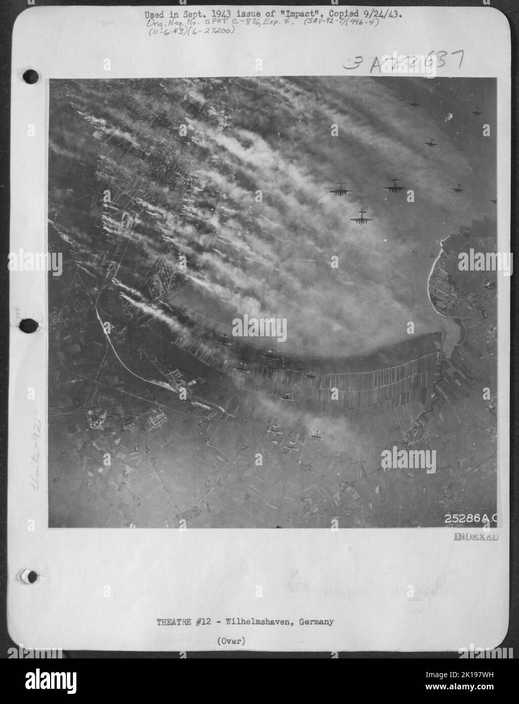 Combat Boxes Standard Formation Over North Europe. Plane view-this is ...