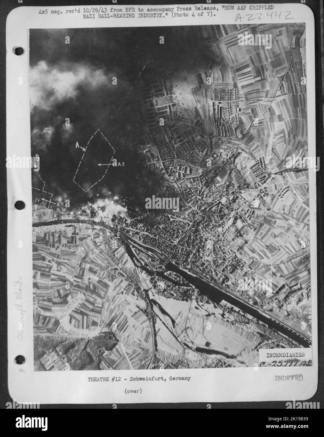 In addition to 485 tons of high explosive bombs, the Fortresses also ...