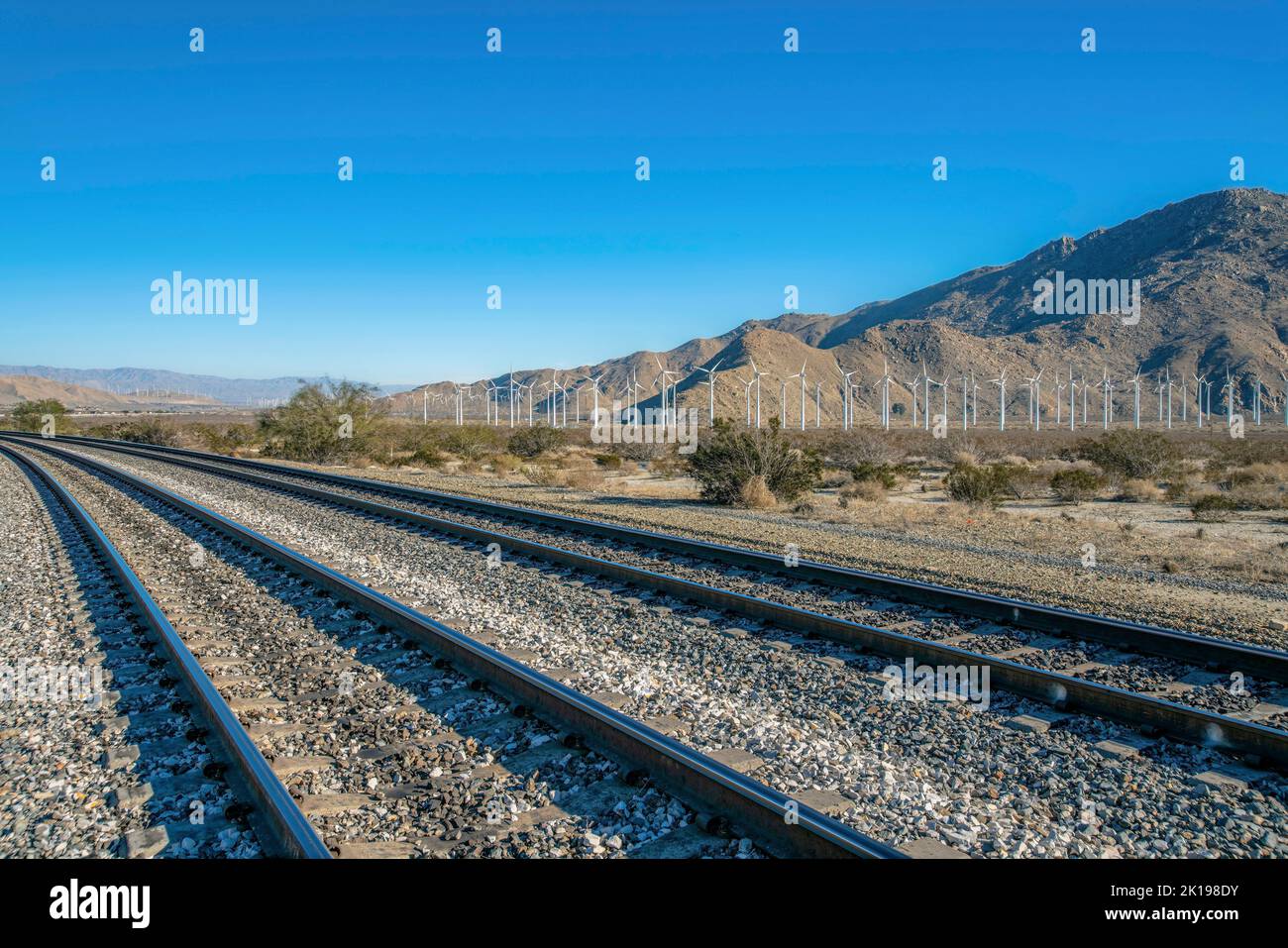 Windmill farm railway hi-res stock photography and images - Alamy