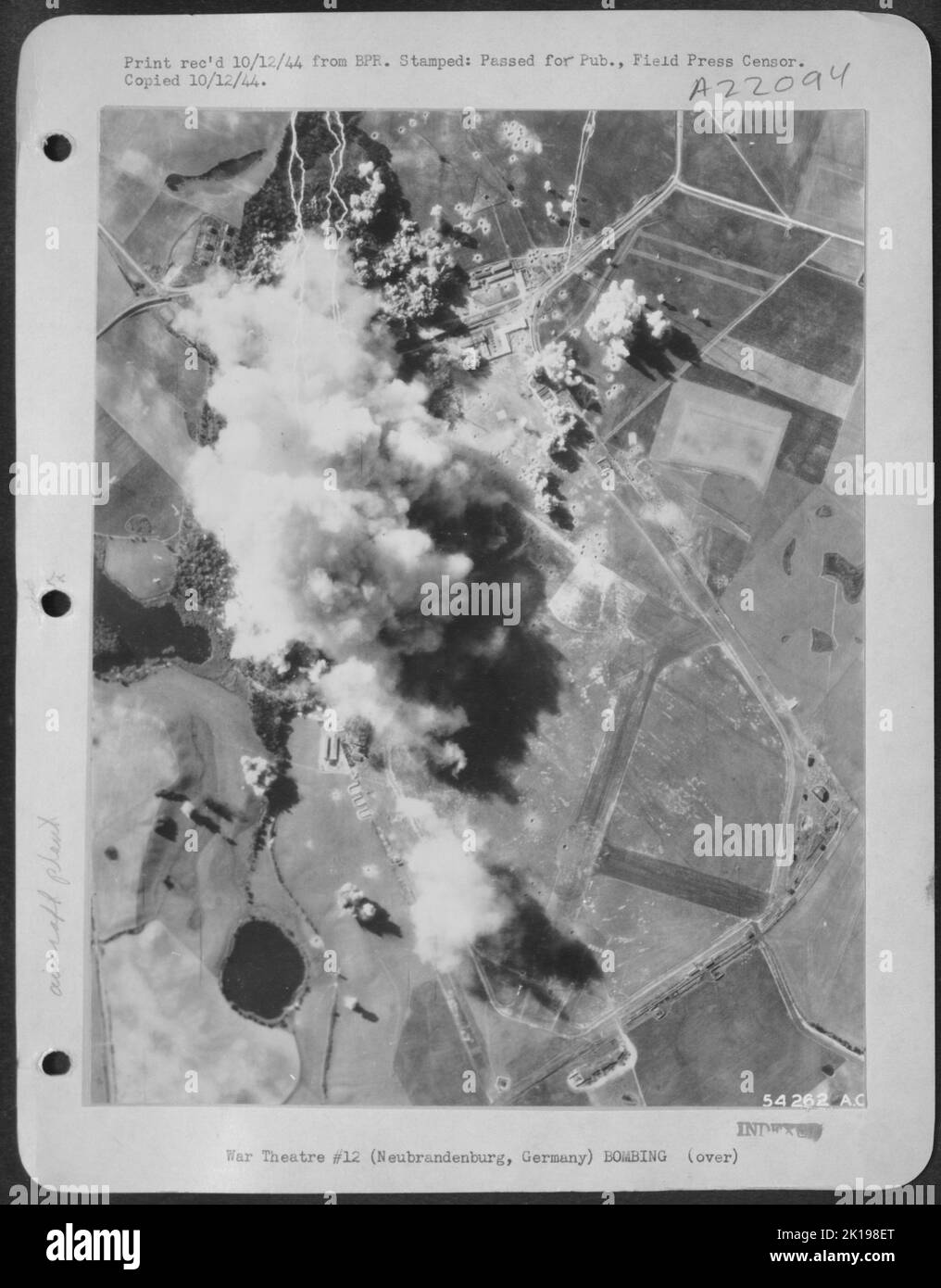 GERMANY-New bomb bursts crash through the smoke from previous hits on ...