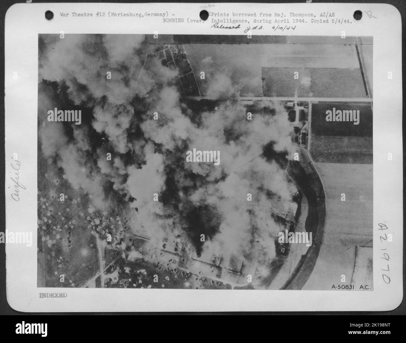 An industrial area of Marienburg, Germany is completely blanketed by ...