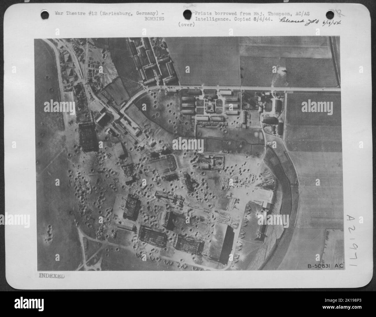 After a saturation bombing in one of the industrial areas of Marienburg ...