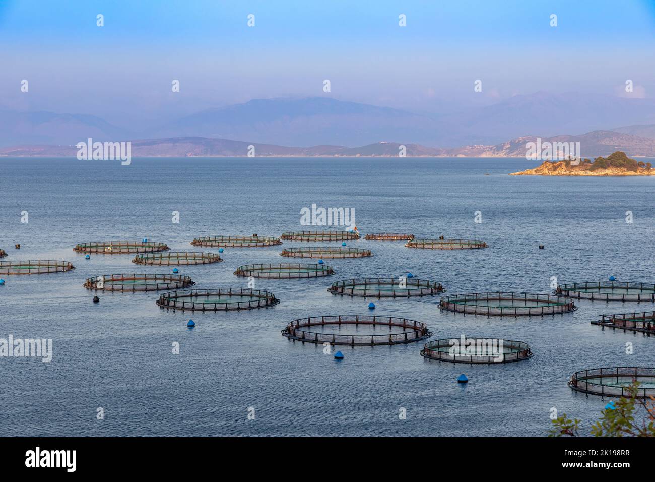 Corfu Seafarm near Kassiopi, island of Corfu, Greece Stock Photo - Alamy