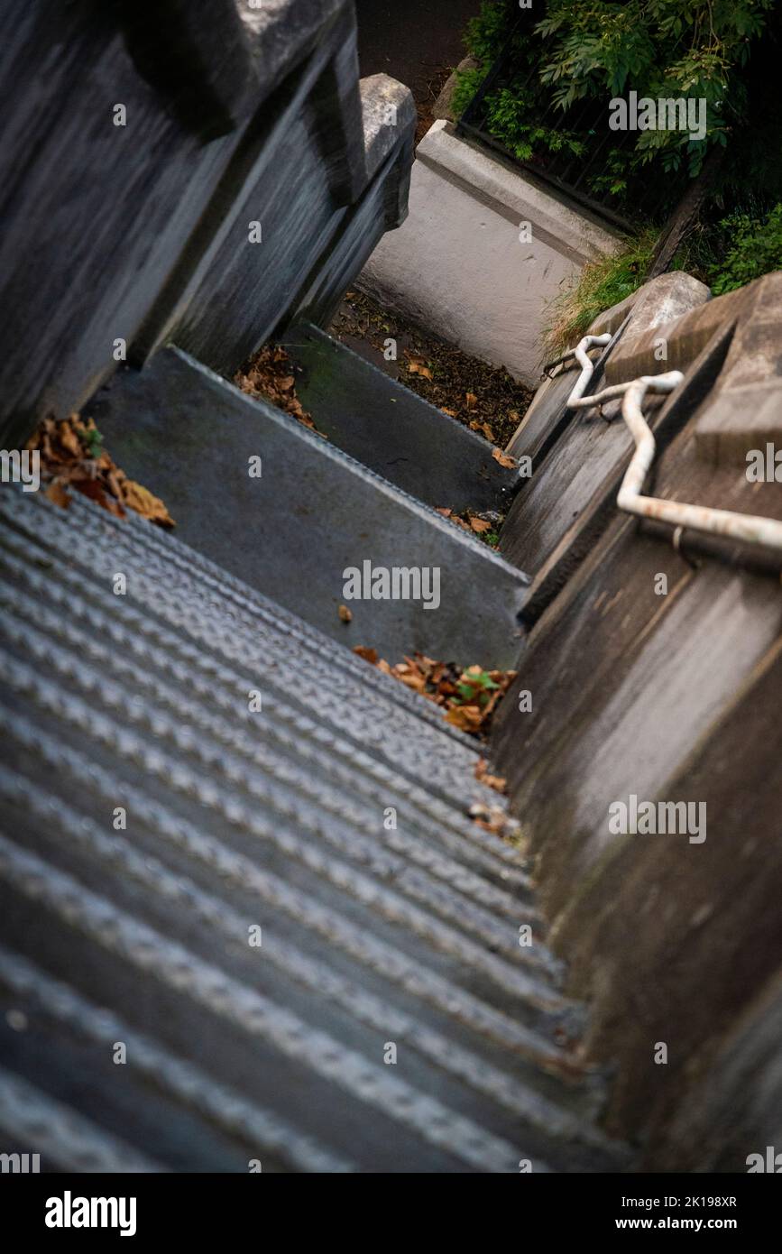 Bridge stairs, London, UK Stock Photo - Alamy