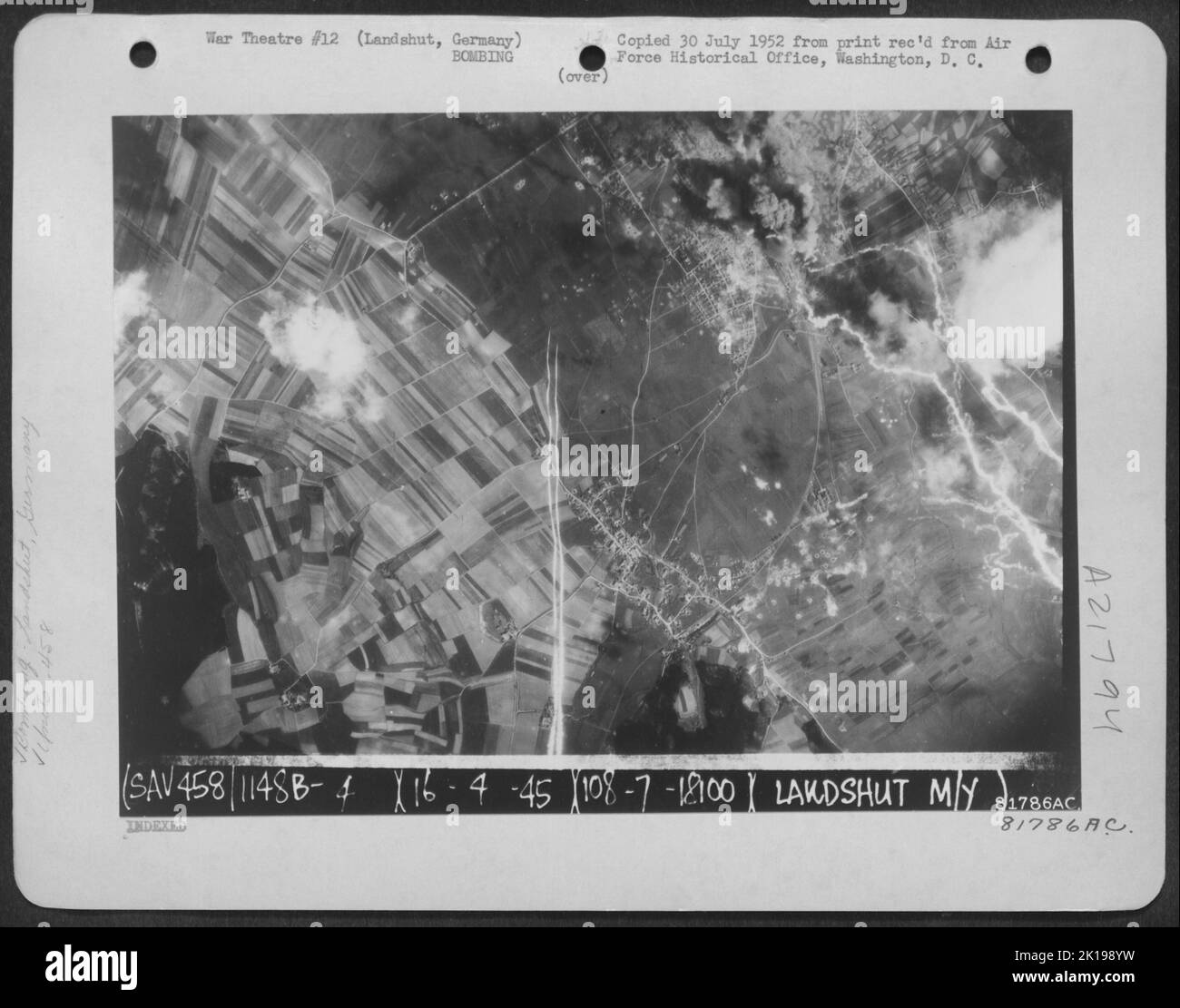 Bombs Dropped From Consolidated B-24 Liberators Of The 458Th Bomb Group ...