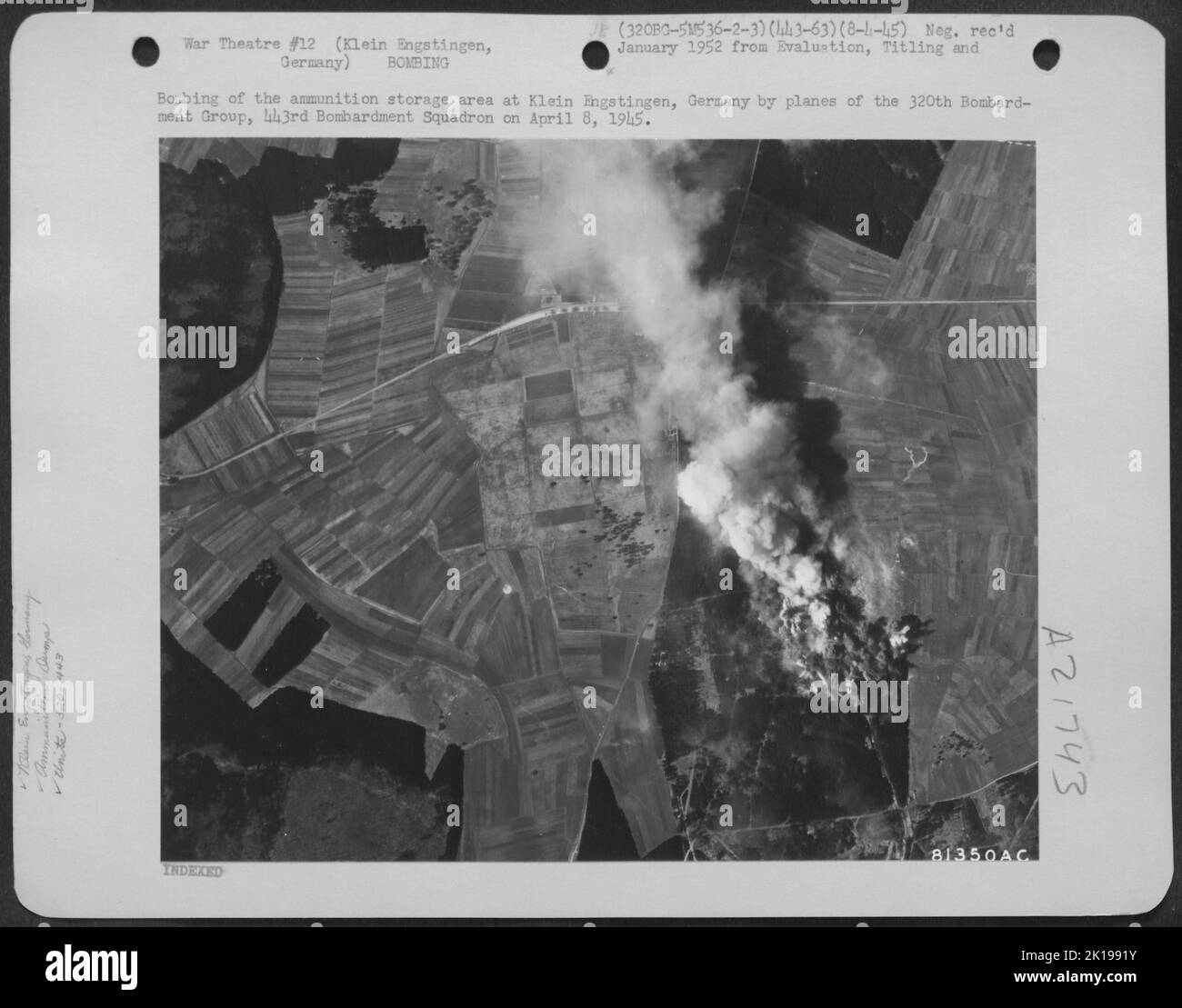 Bombing Of Ammunition Storage Area At Klein Engstingen, Germany, By ...