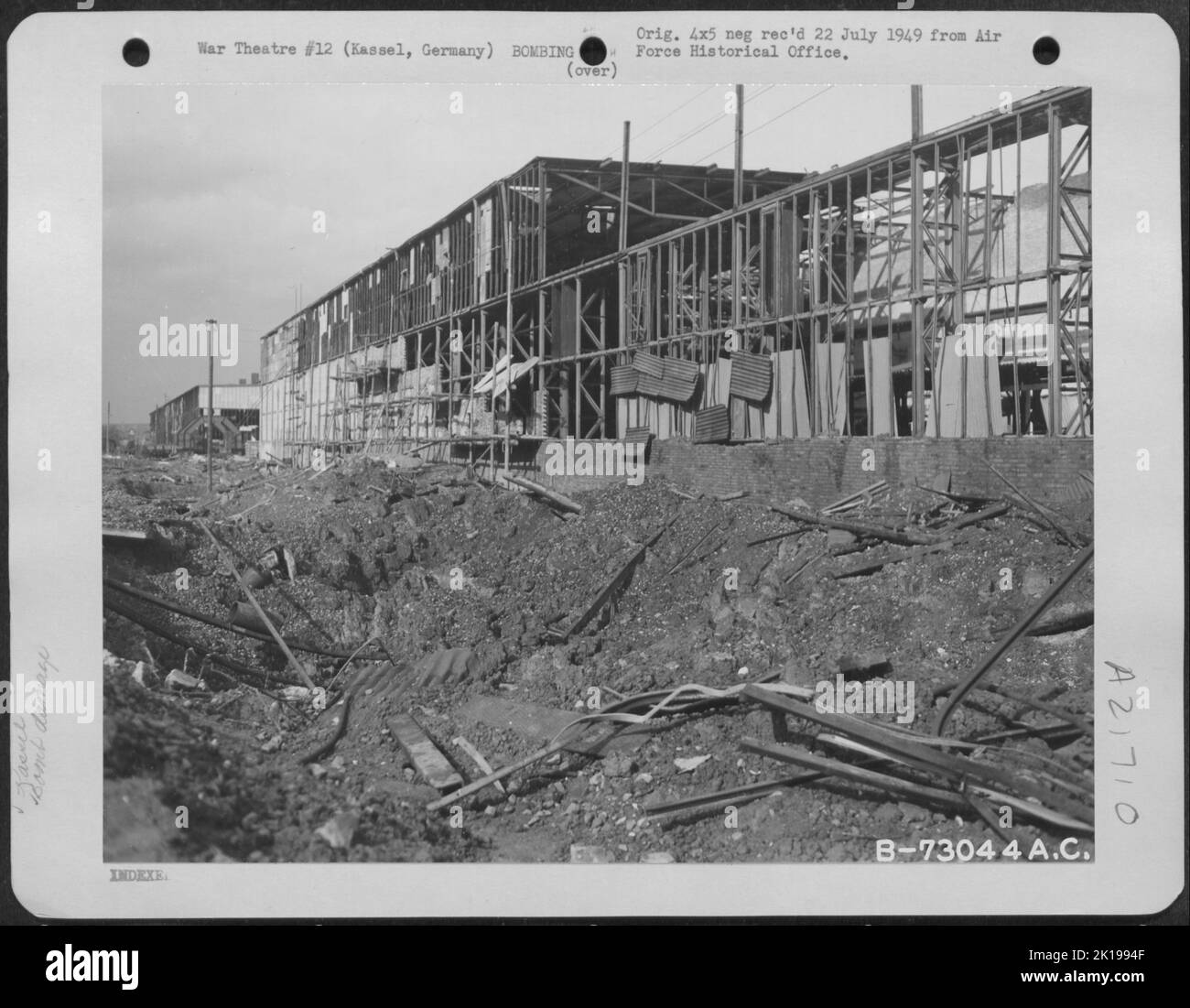 Bomb Damaged Henschel Tiger Tank Assembly Plant In Kassel, Germany ...