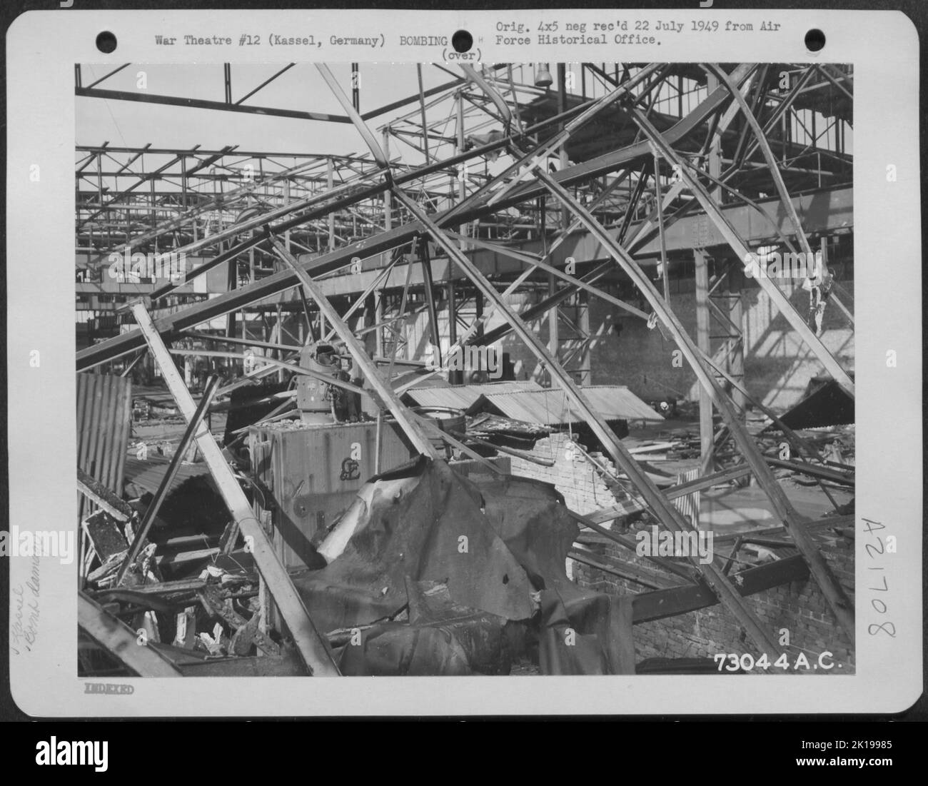 Bomb Damaged Henschel Tiger Tank Assembly Plant In Kassel, Germany ...