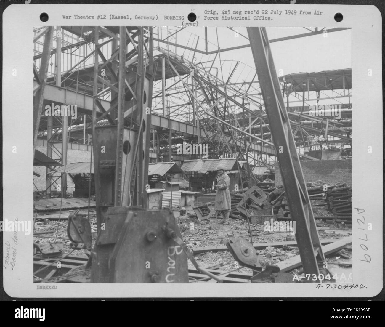 Bomb Damaged Henschel Tiger Tank Assembly Plant In Kassel, Germany ...