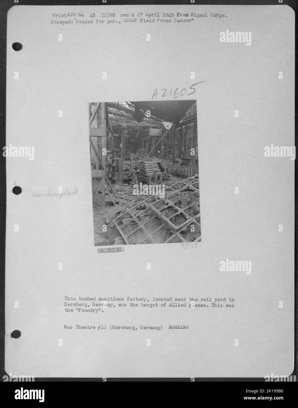 This Bombed Munitions Factory, Located Near The Railyard In Herzberg ...