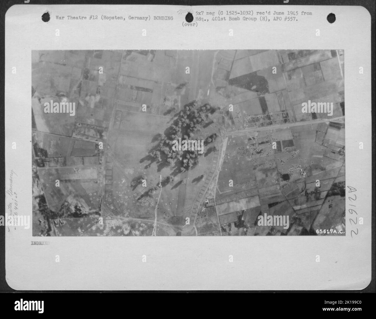 Bombs Dropped By Boeing B-17 Flying Fortresses Of 401St Bomb Group ...