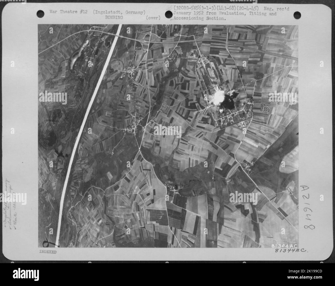 Bombs Burst In A Compact Cluster On The Ammunition Dump At Ingolstadt ...