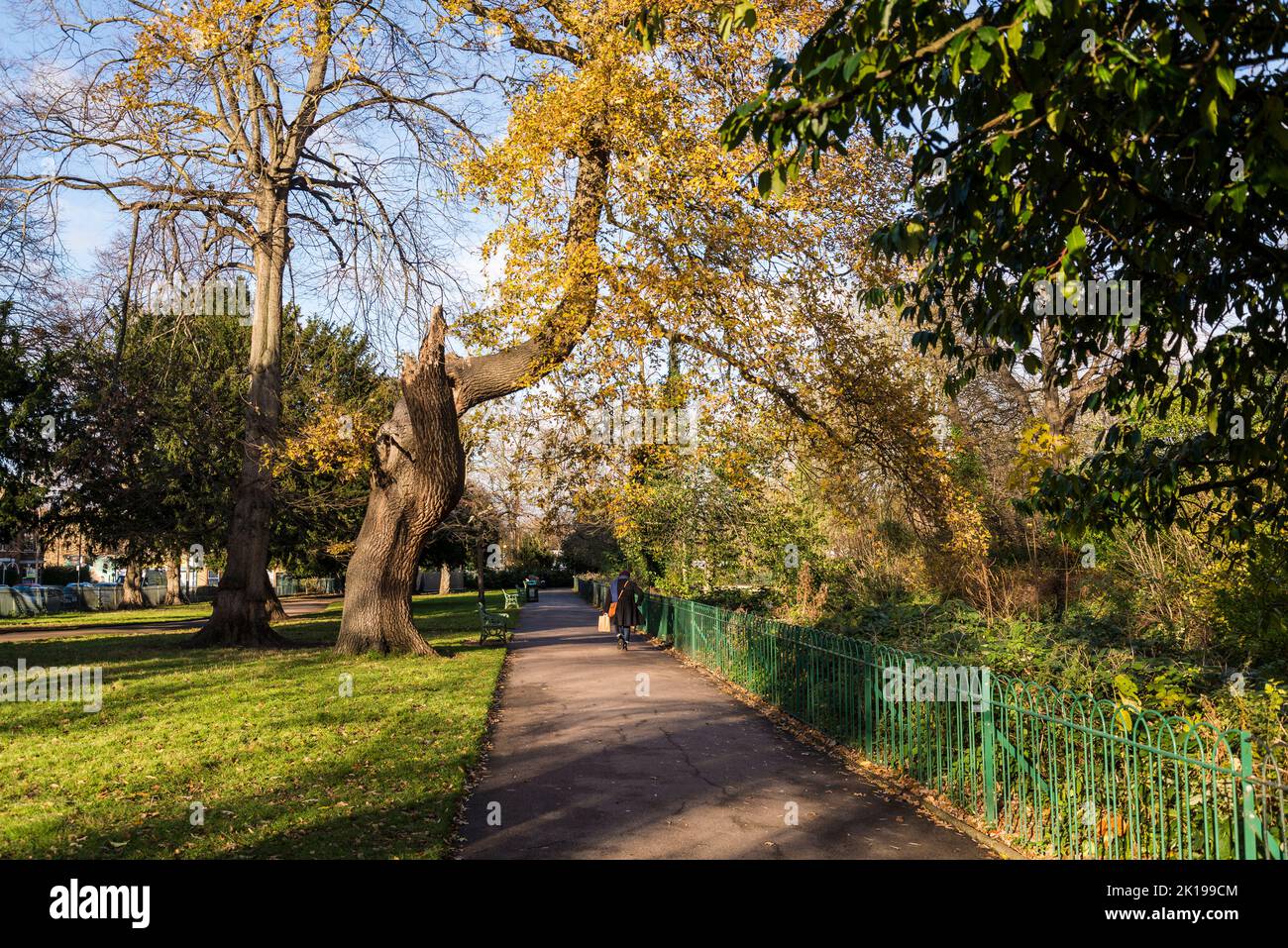 Lloyd Park next to William Morris Gallery, Walthamstow, London, England ...