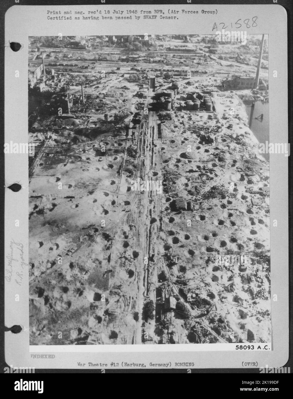 This Aerial Photo Shows The Remainder Of Harburg'S Important Oil ...