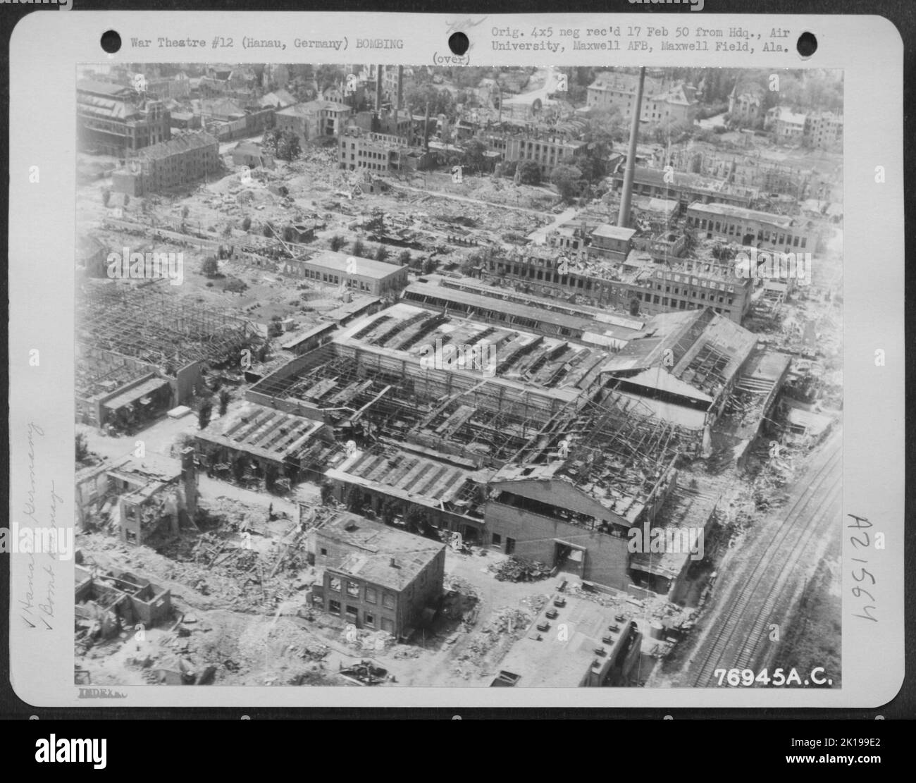 Bomb Damaged Factory At Hanau, Germany Stock Photo - Alamy