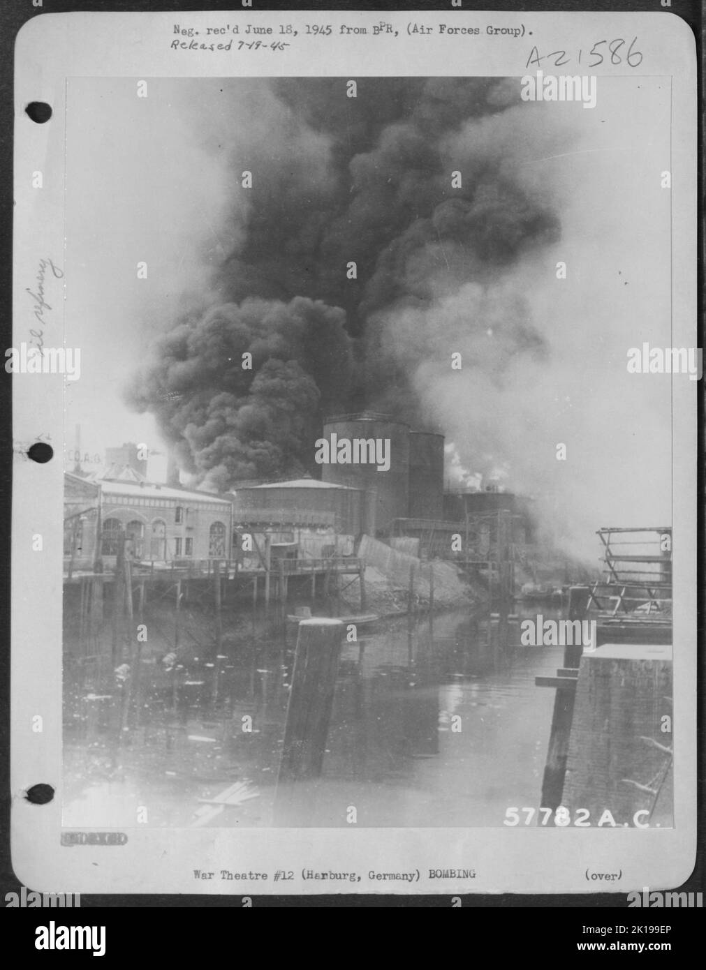 Rhenania-Ossag, Germany'S Largest Oil Refinery At Harburg, Near Hamburg ...