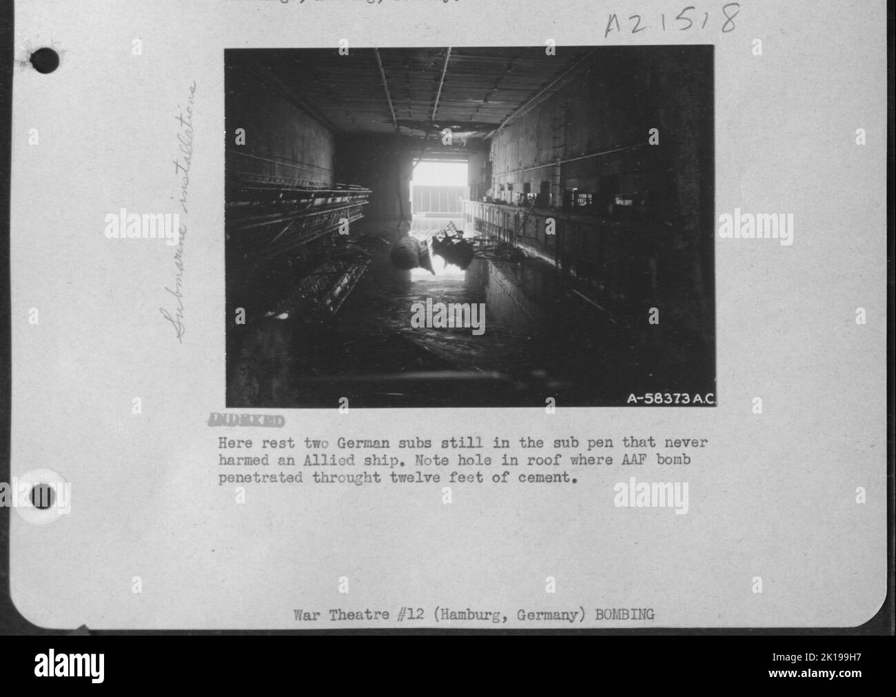 Here Rest Two German Subs Still In The Sub Pen That Never Harmed An ...