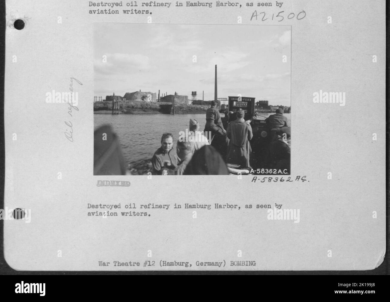 Destroyed Oil Refinery In Hamburg Harbor, As Seen By Aviation Writers ...