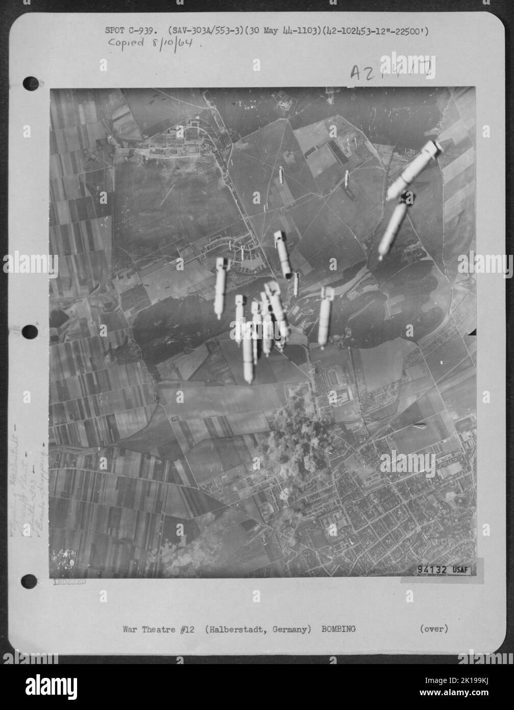 Bombs Dropped By Planes Of The 303Rd Bombardment Group, 8Th Air force ...