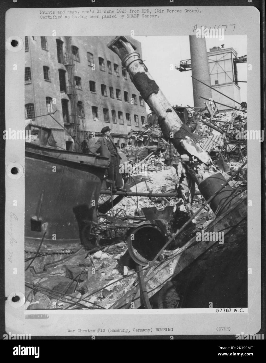 Walter Schmidt, A Watchman At The Refinery Plant At Hamburg, Germany ...