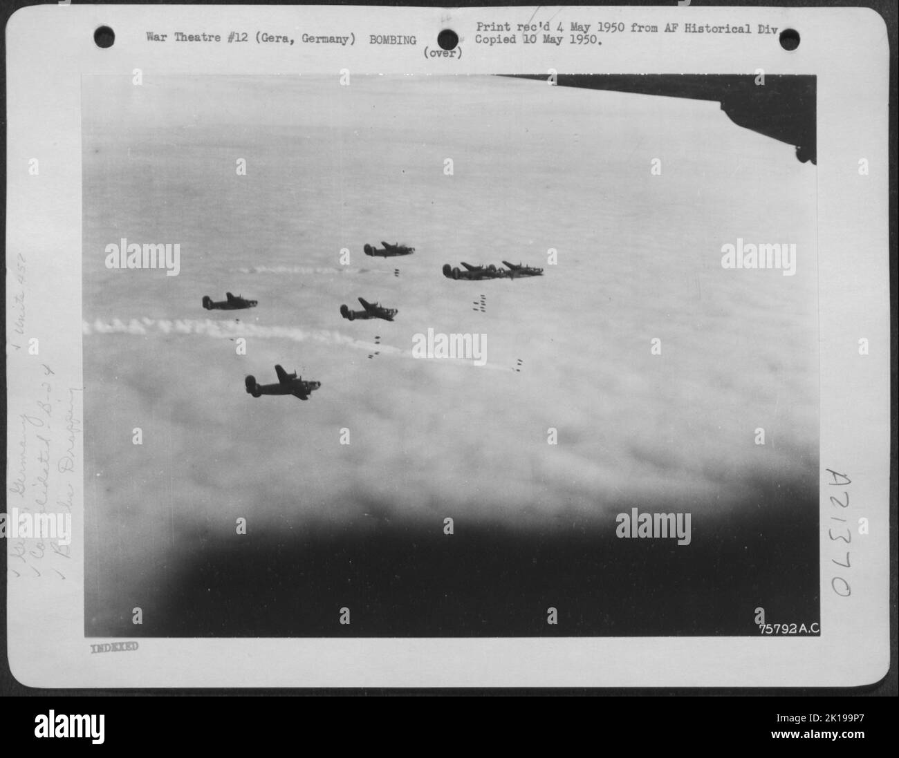 A Formation Of Consolidated B-24 Liberators Of The 458Th Bomb Group ...