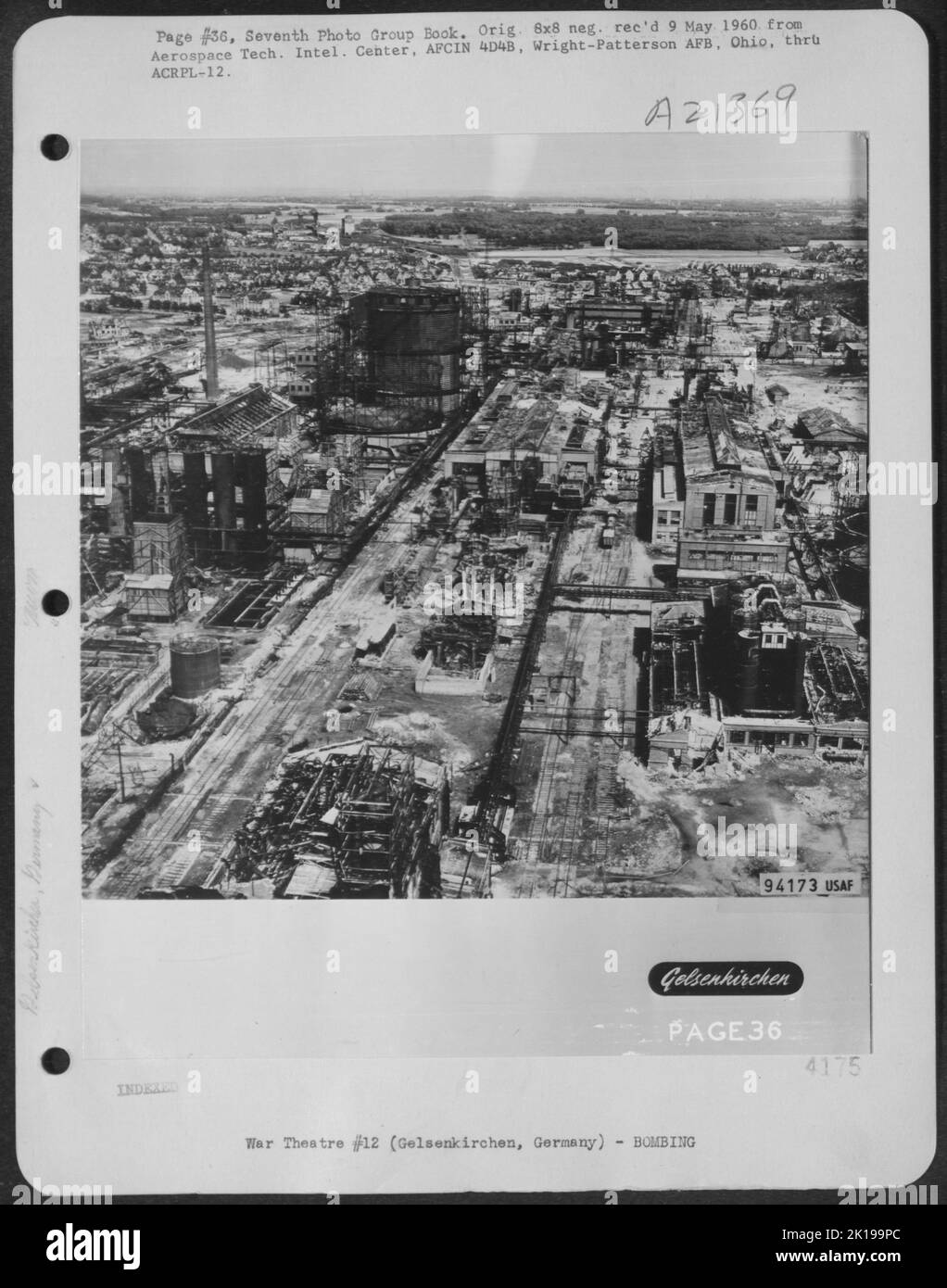 Bomb Damage At Gelsenkirchen, Germany Stock Photo - Alamy