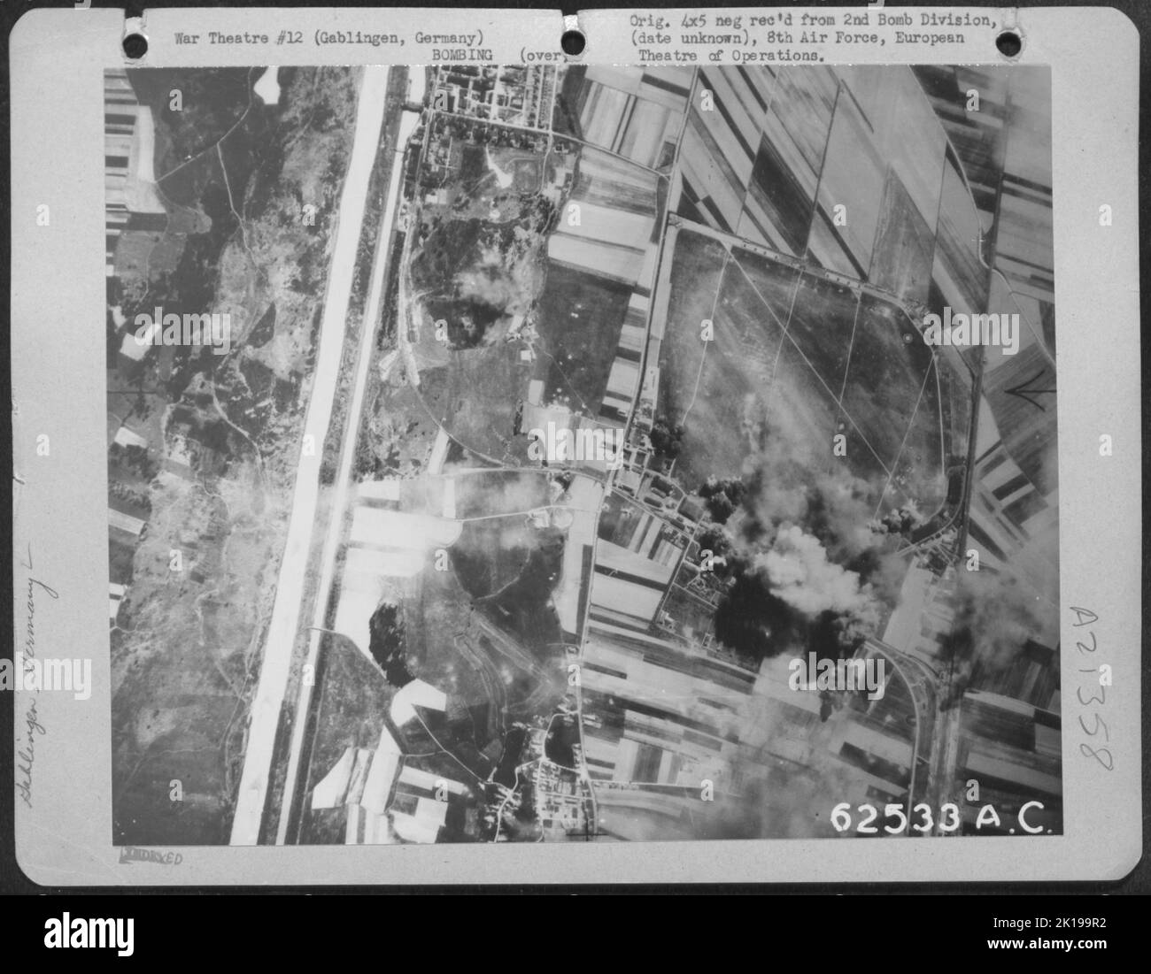 Bombing Of Gablingen, Germany, 24 April 1944 Stock Photo - Alamy
