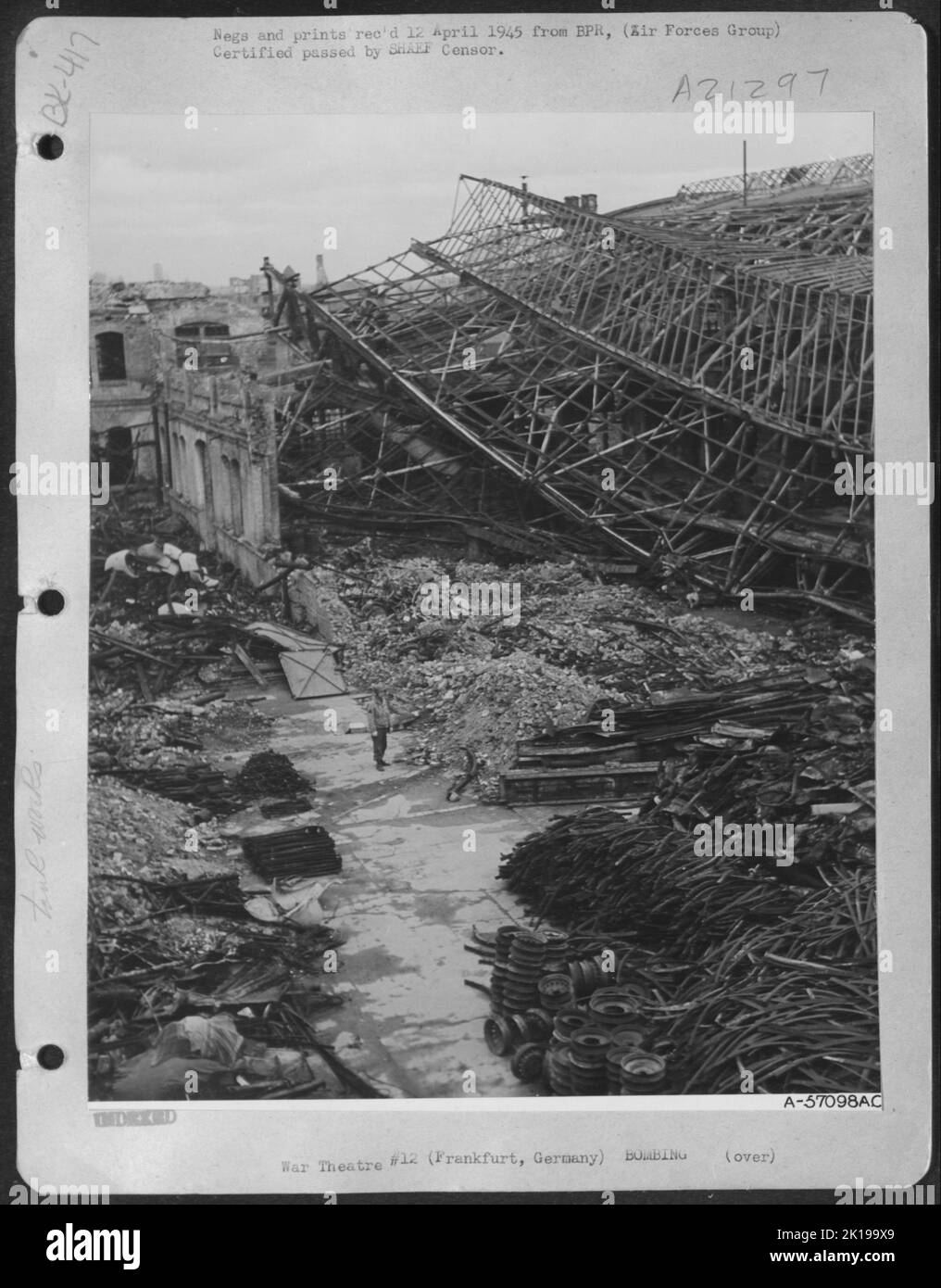 Precision Bomb By Us 8Th Air force And RAF In March And Sept. 1944 Was ...