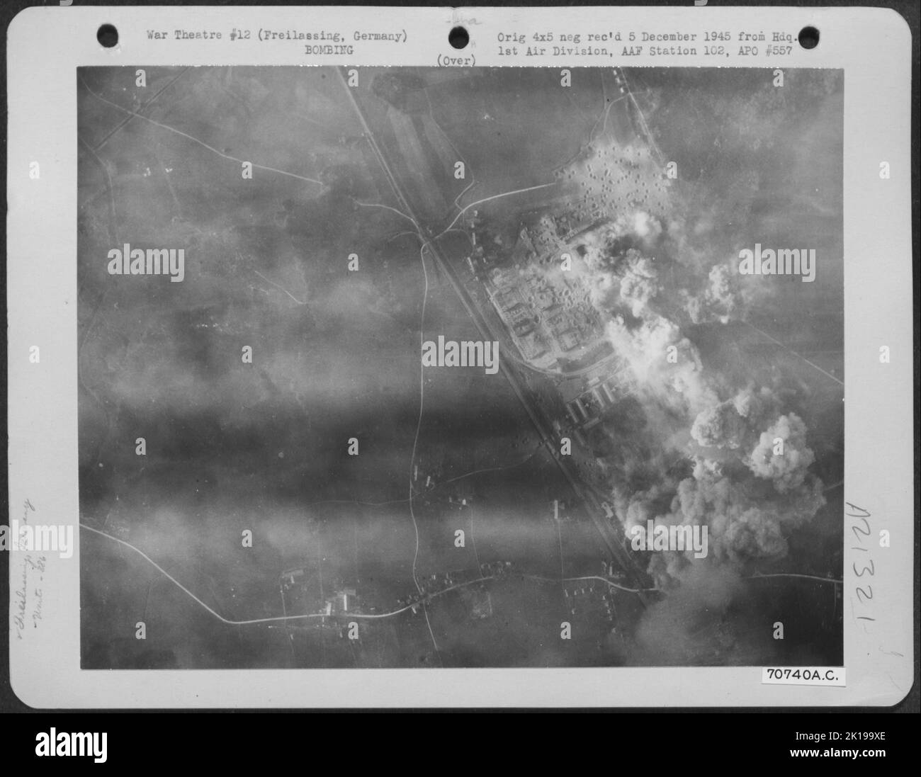 Bombs, Dropped By Planes Of The 386Th Bomb Group, Explode On Enemy ...
