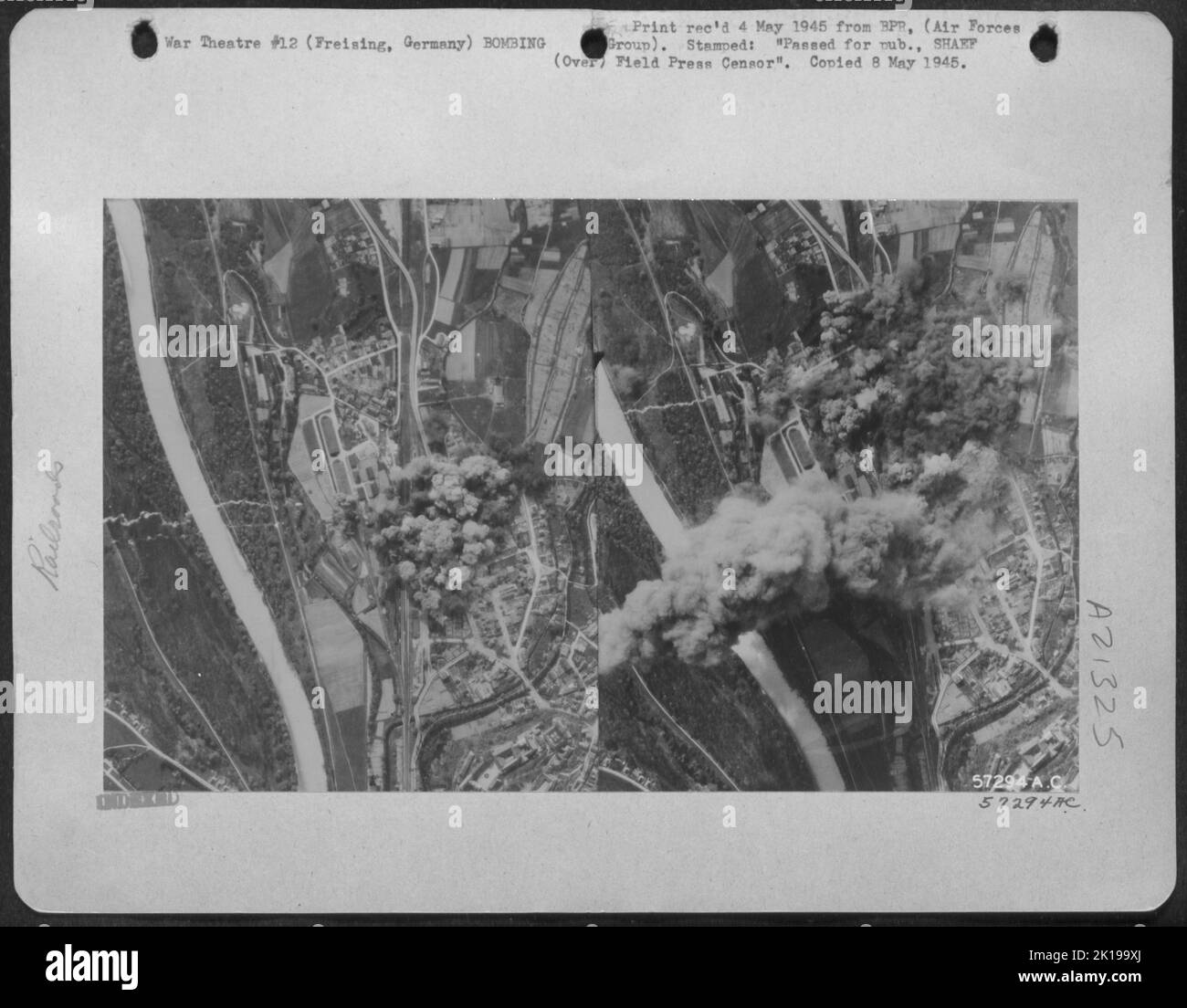Heavy Bombers Of The Us 8Th Air force Made Direct Hits On The Railways ...