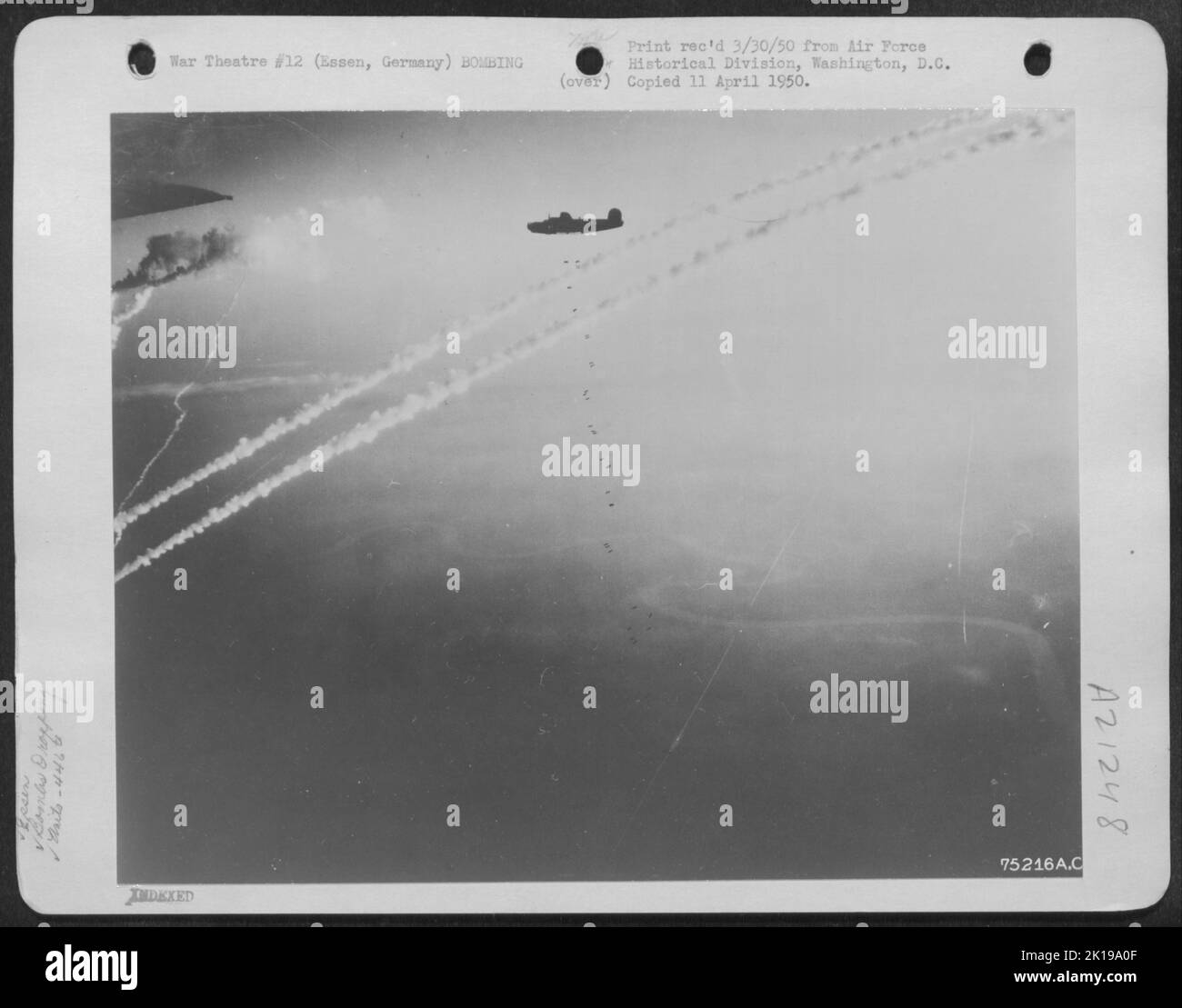 Bombs Released From A Consolidated B-24 Liberators Of The 446Th Bomb ...