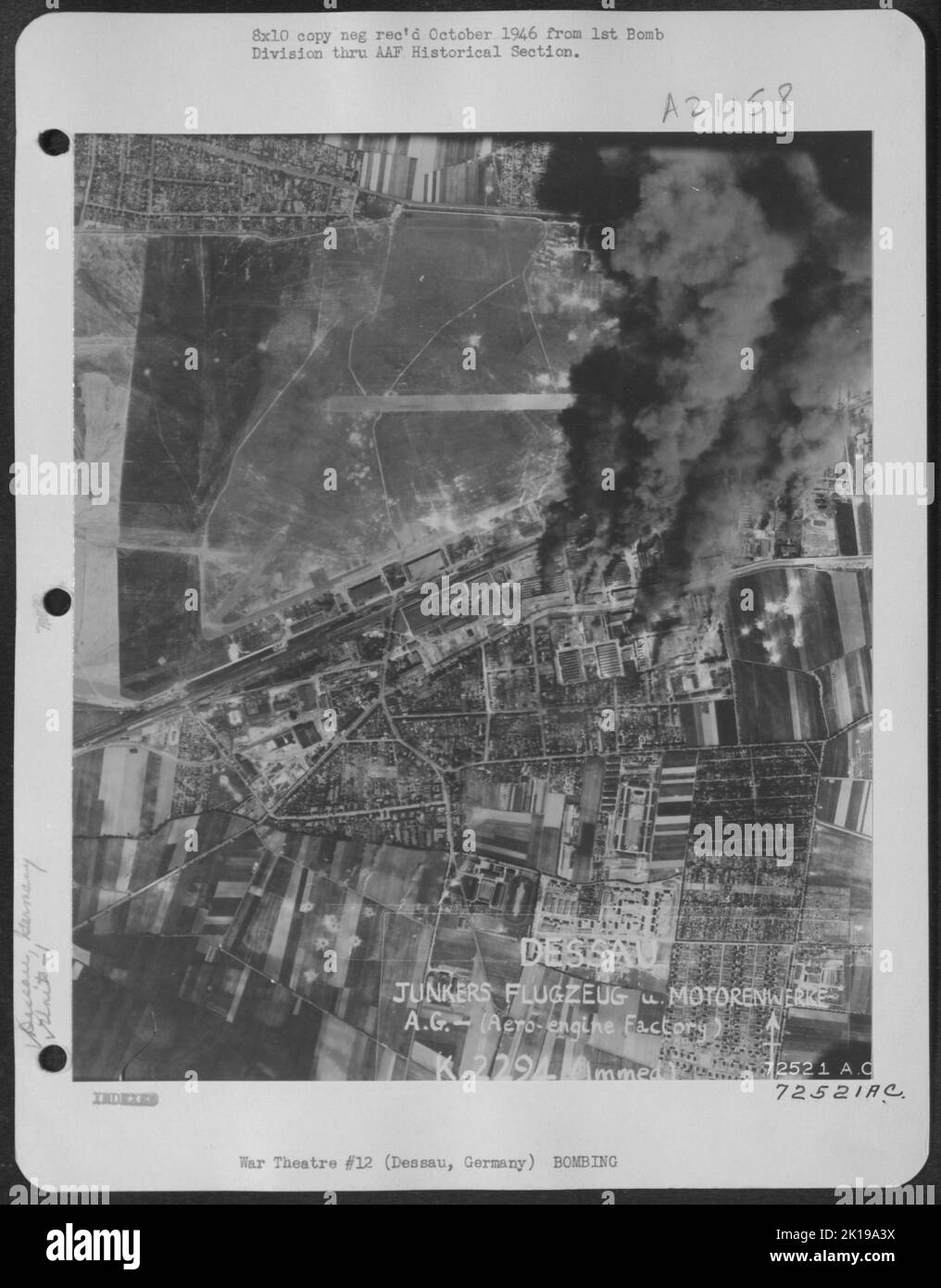 Concentration Of Bombs From 1St Bomb Division Planes Burst On The ...