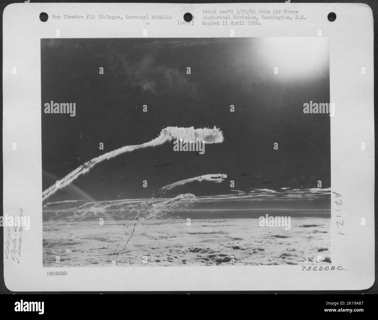Smoke Markers And Bombs Are Released From Consolidated B-24 Liberators ...