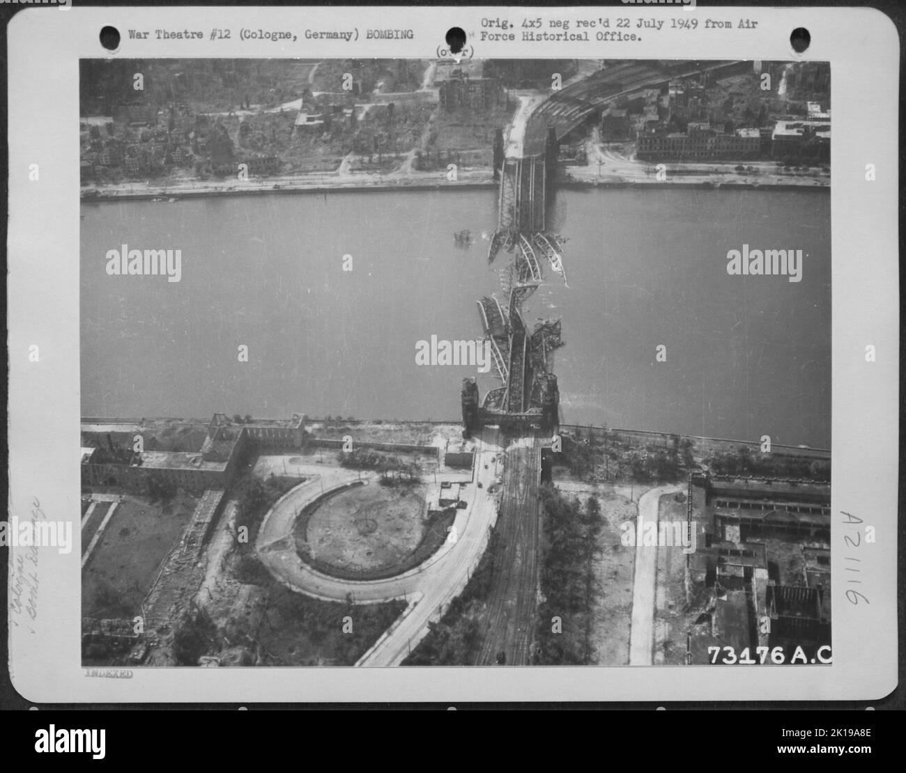 Bombed Out Bridge At Cologne, Germany Stock Photo - Alamy