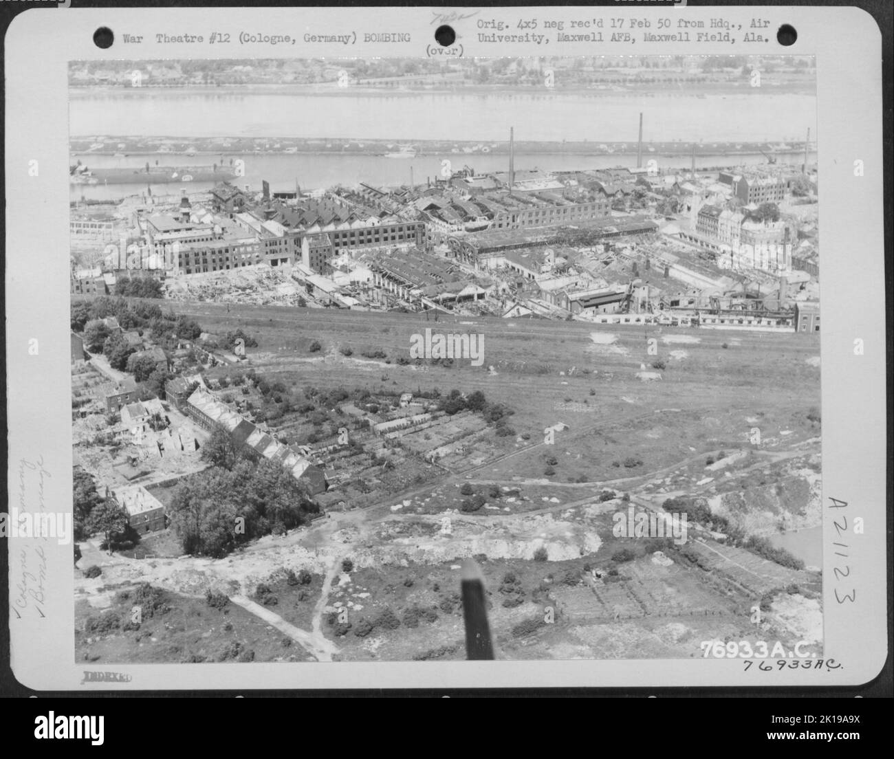 Bomb Damage To The Klockner Humboldt Factory At Cologne, Germany Stock ...