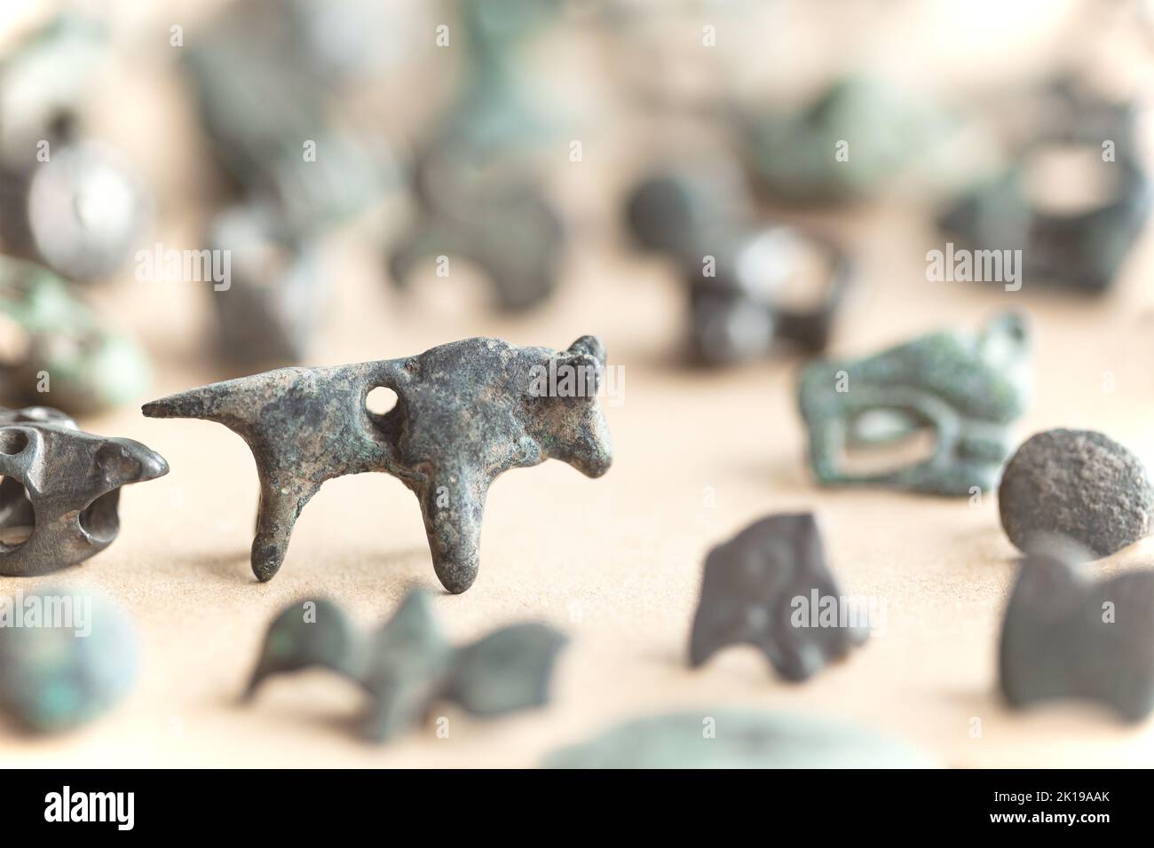 Ancient Scythian objects. Animal style. Archaeological finds Stock ...