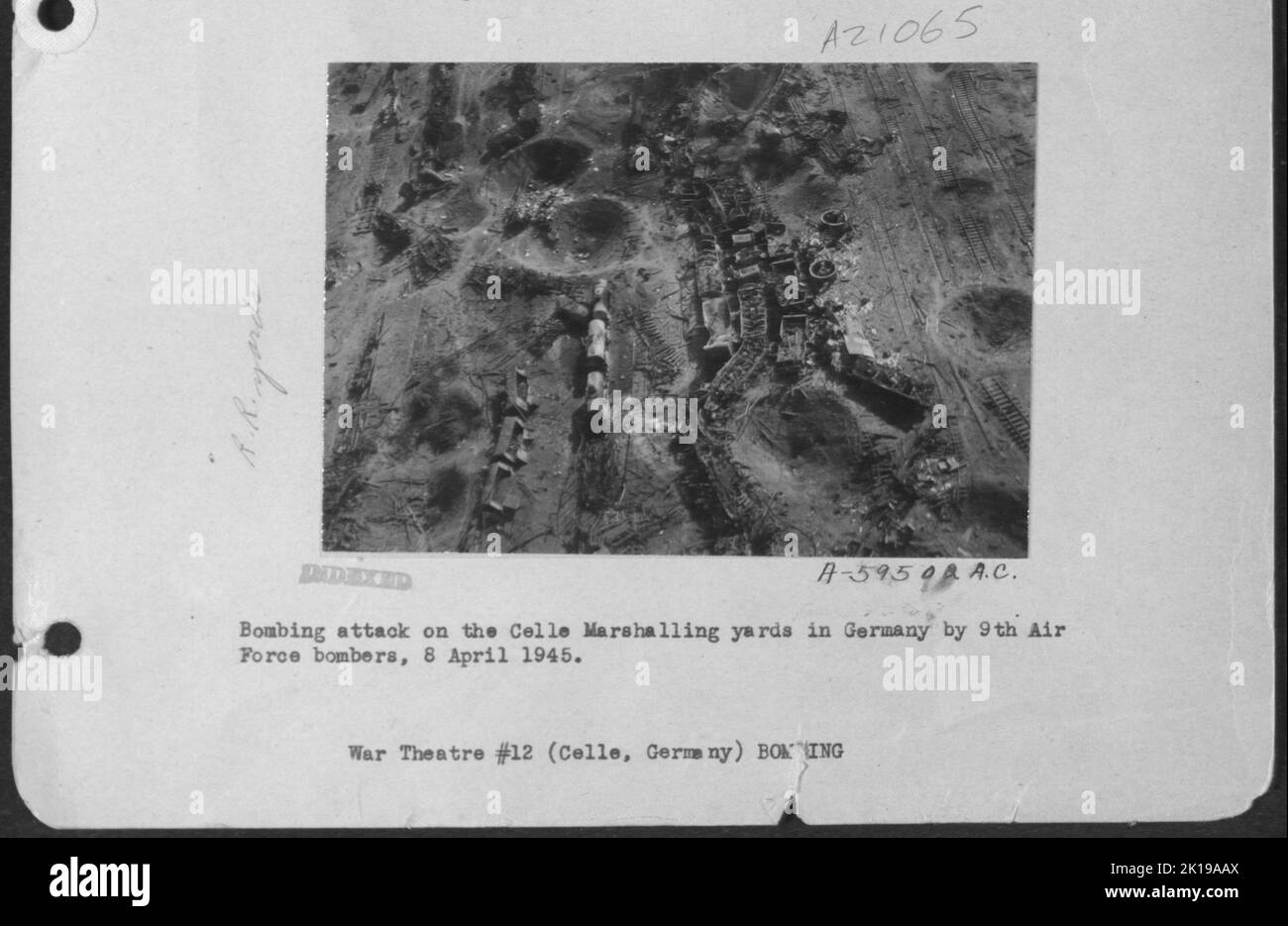 Bombing Attacks On The Celle Marshalling Yards In Germany By 9Th Air Force Bombers, 8 April 1945 ...