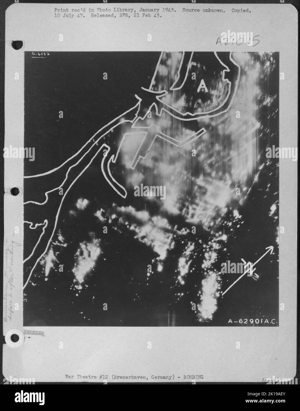 Bombing Of Bremerhaven, Germany, On The Night Of 18-19Th Sept. 1944 ...