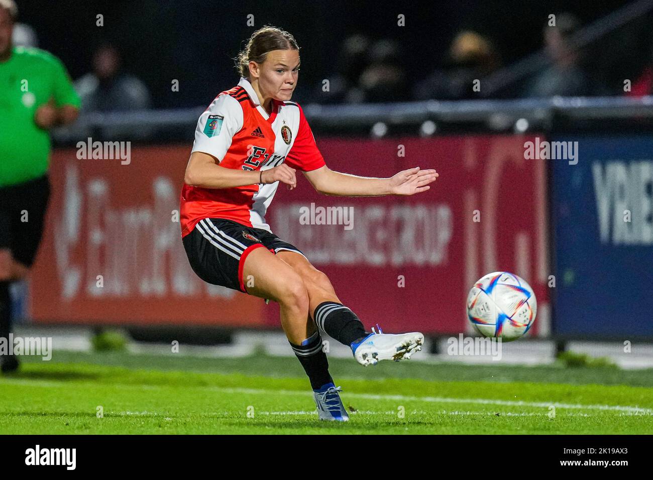 Rotterdam - Justine Brandau of Feyenoord V1 during the match between ...